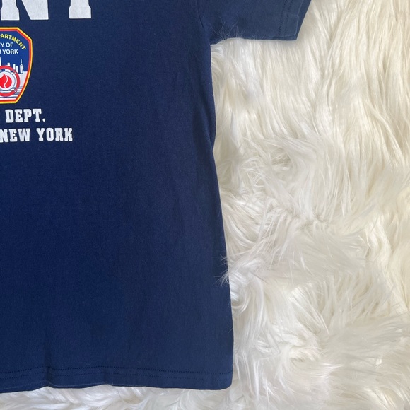 Fdny | Shirts & Tops | Fdny Boys New York Navy Blue Fire Dept Tshirt Sz ...